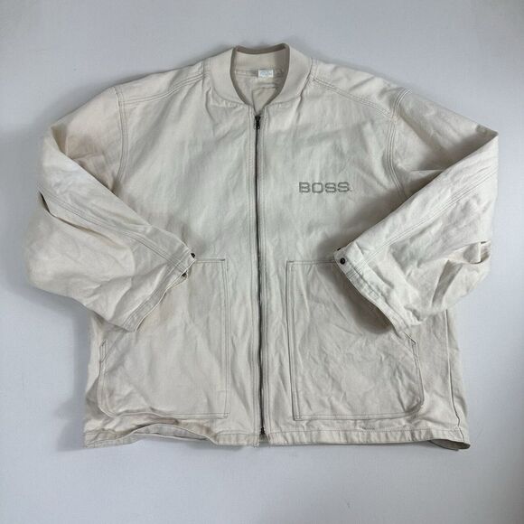 Boss | Jackets & Coats | Vintage Boss Canvas Chore Jacket Coat Mens Xl ...